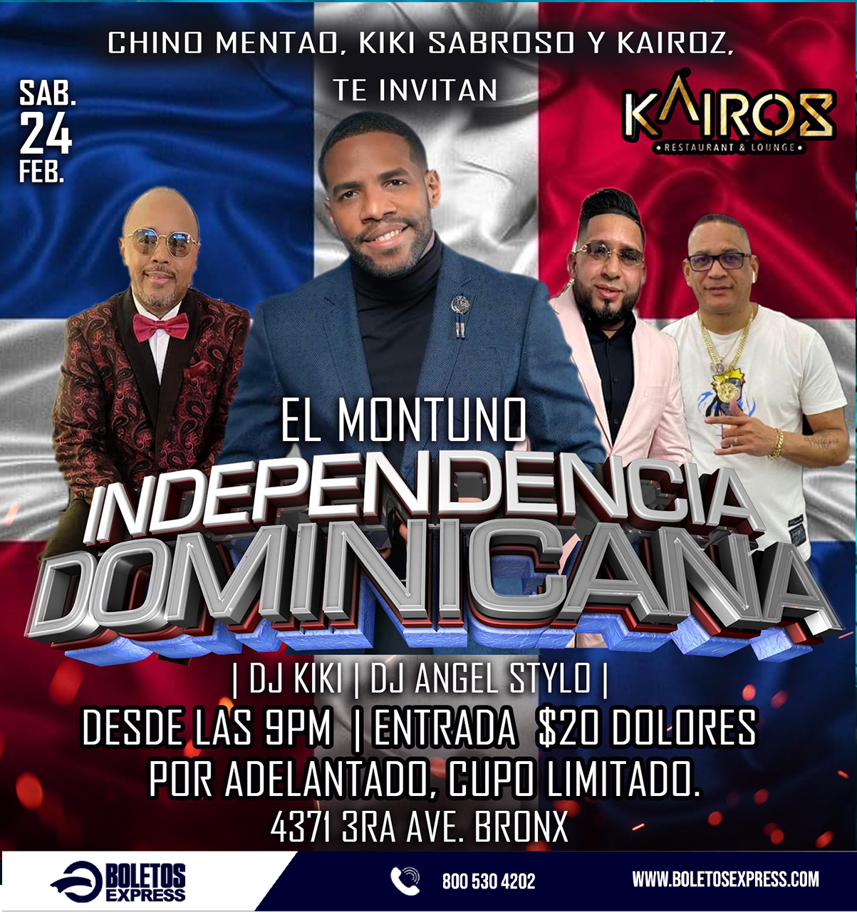 EL MONTUNO INDEPENDENCIA DOMINICANA Tickets - BoletosExpress