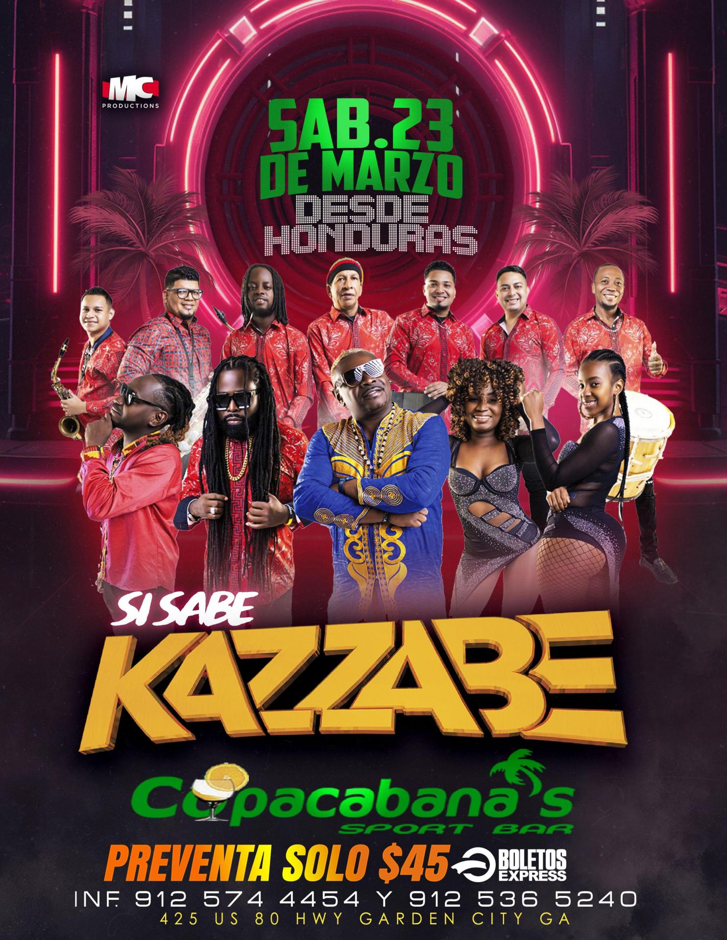 KAZZABE Tickets - BoletosExpress