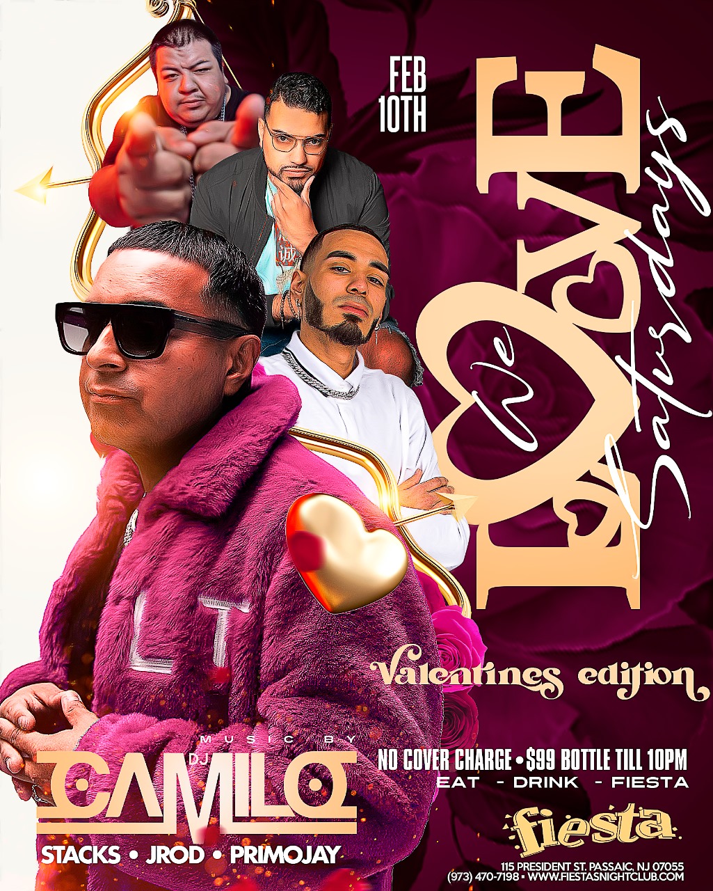 DJ CAMILO, STACKS, JAYROD, PRIMO JAY, VALENTINES EDITION Tickets ...