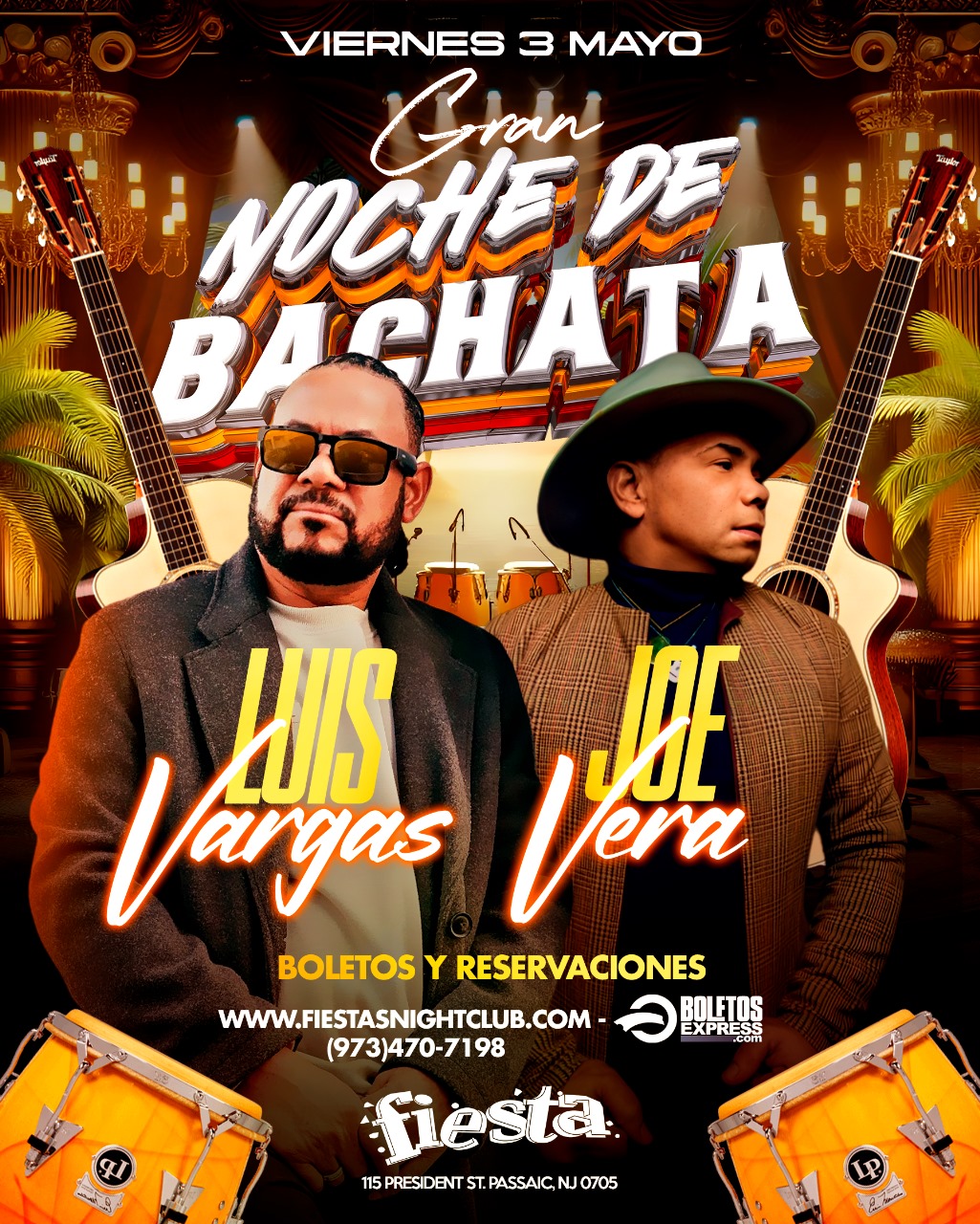 JOE VERA Y LUIS VARGAS Tickets - BoletosExpress