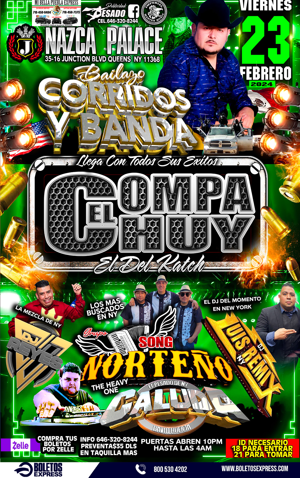 BAILAZO DE CORRIDOS Y BANDA CON EL COMPA CHUY Tickets - BoletosExpress