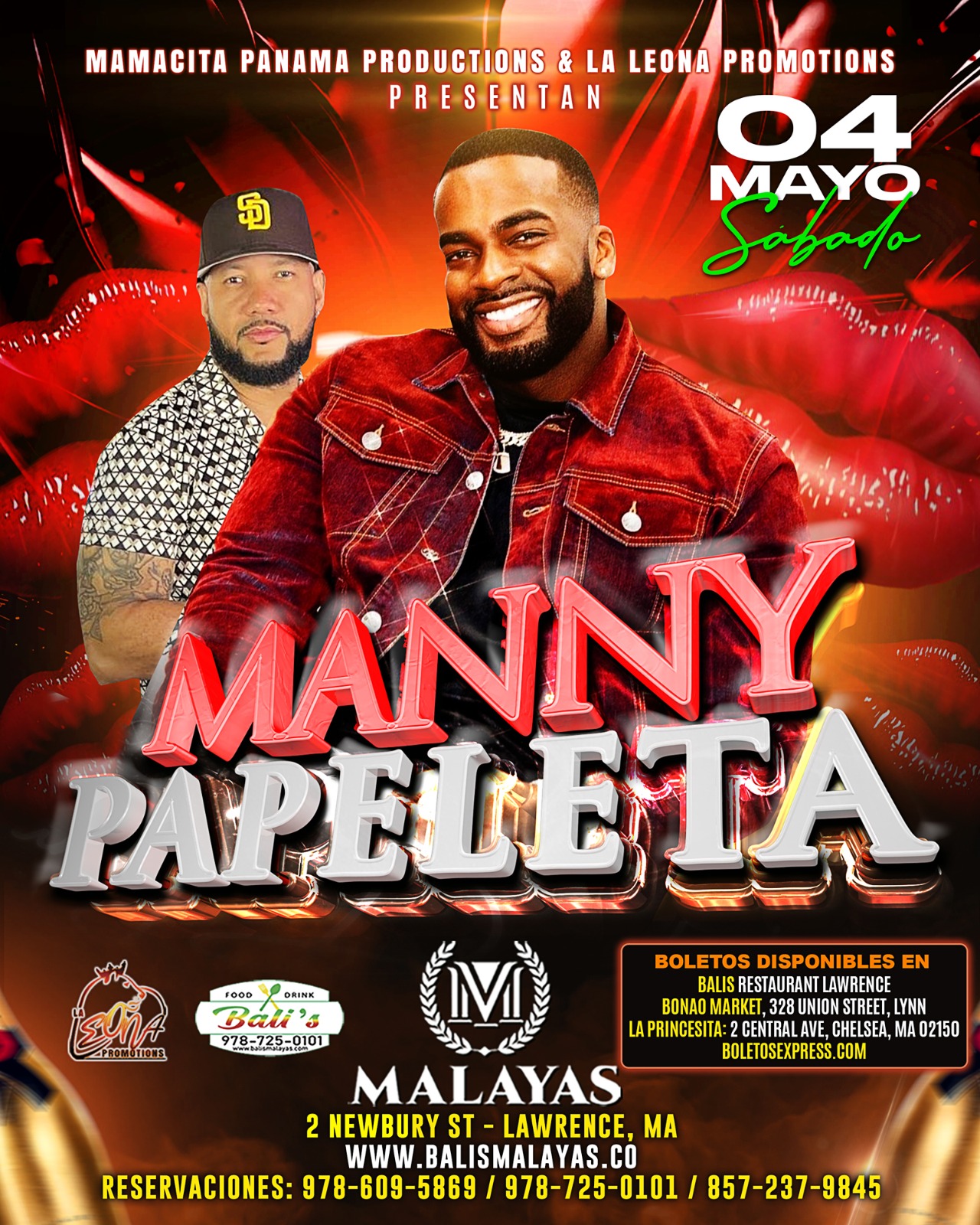 MANNY PAPELETA Tickets - BoletosExpress