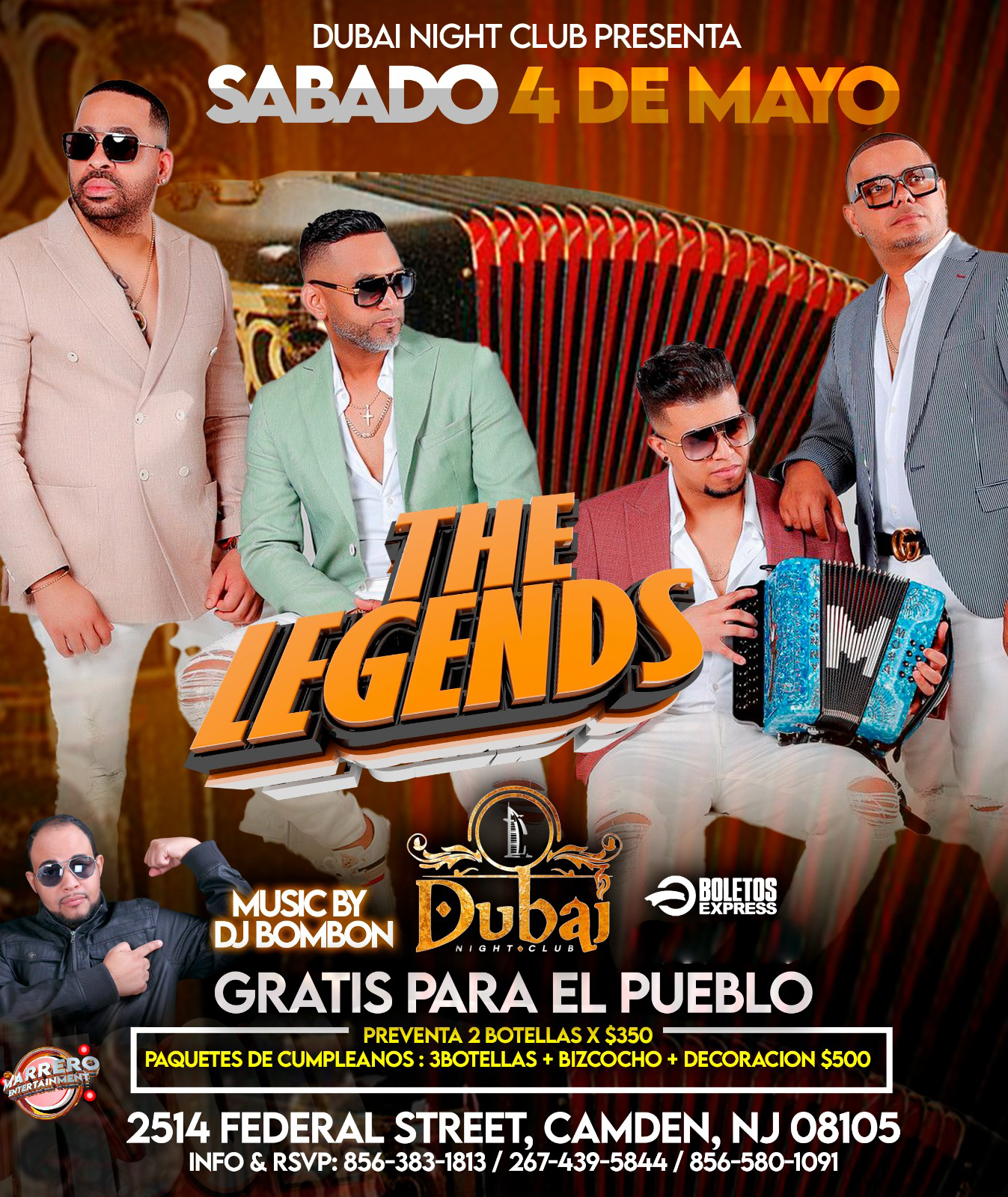 THE LEGENDS Tickets - BoletosExpress