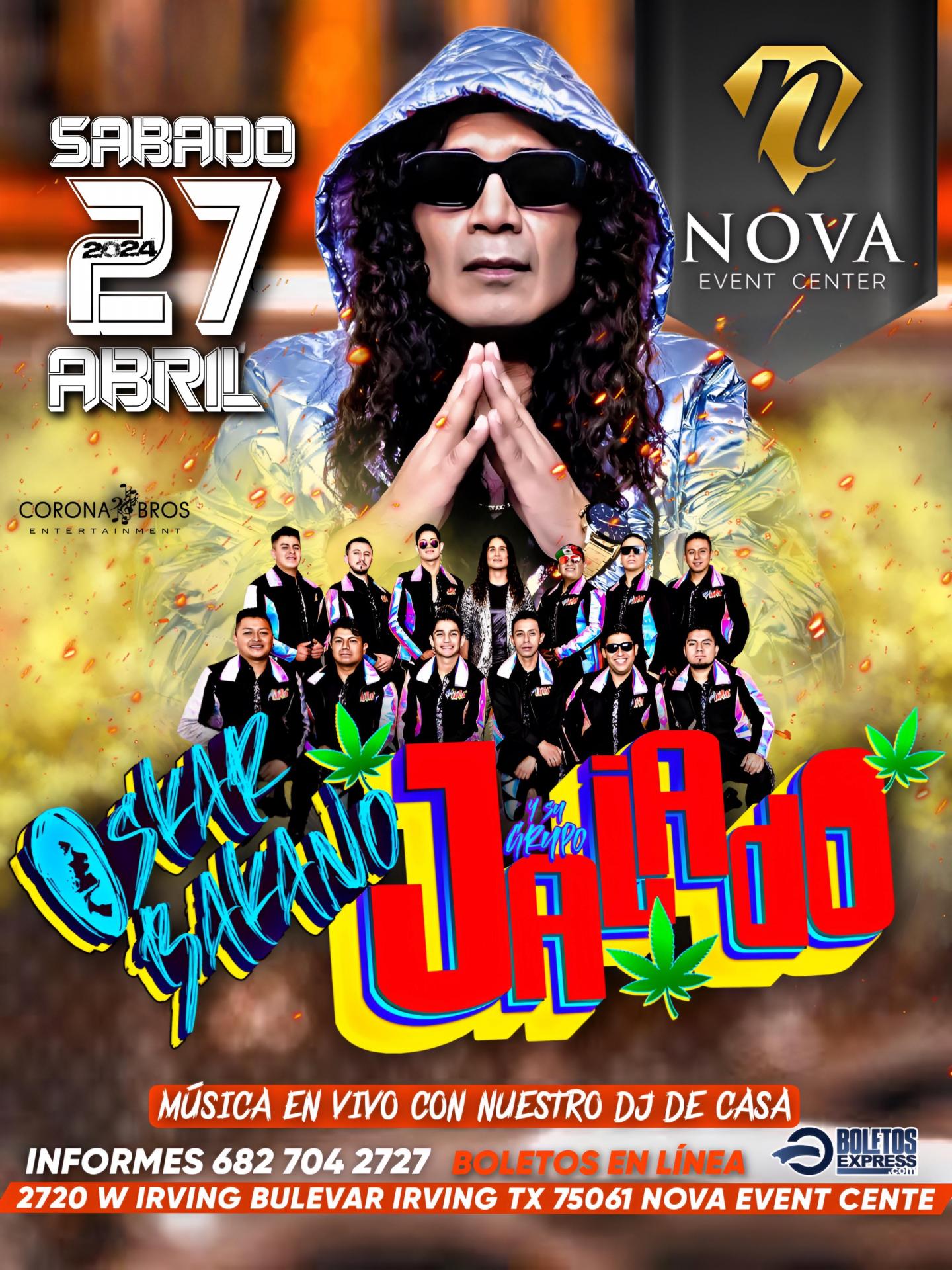 OSKAR BACANO Y SU GRUPO JALADO Tickets - BoletosExpress