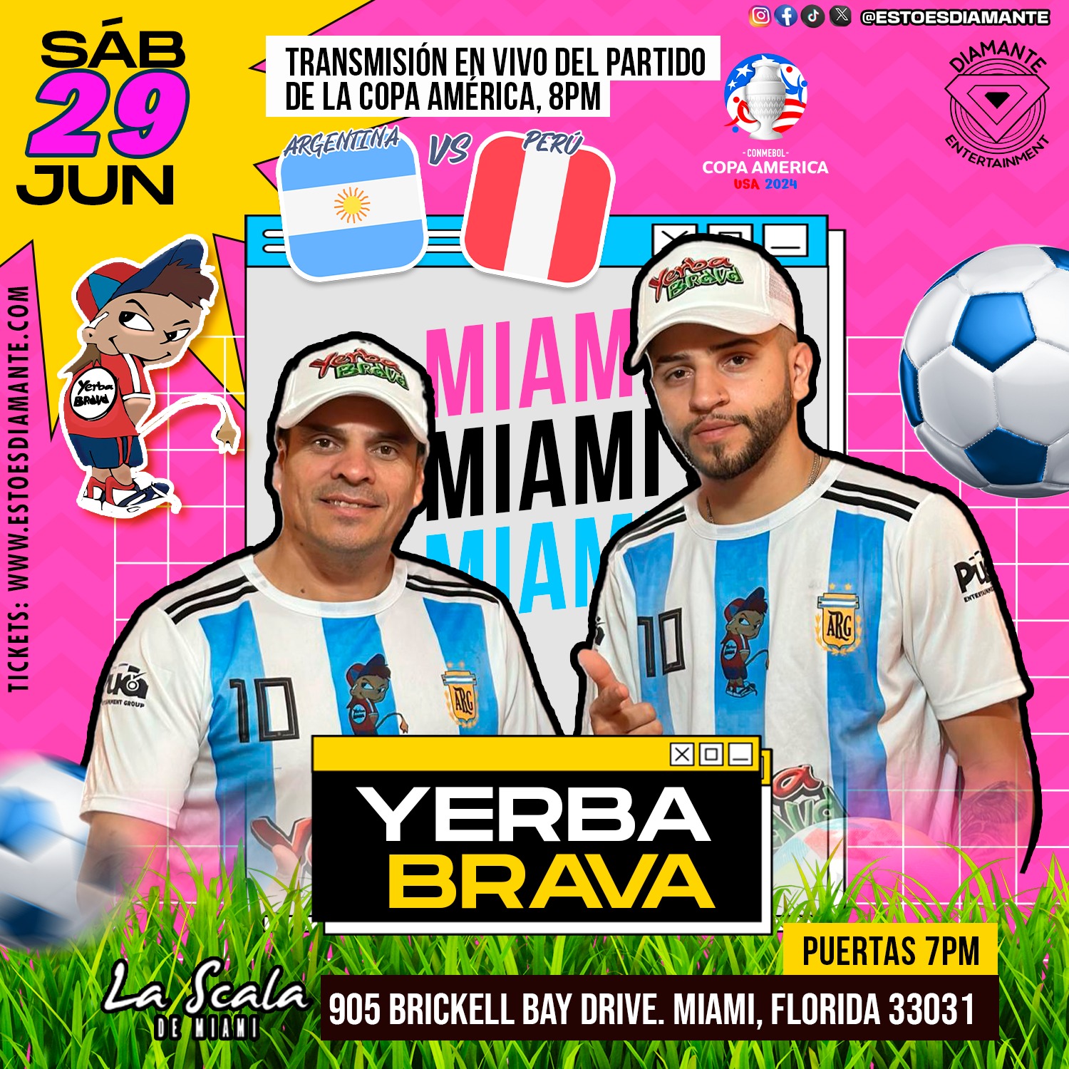 YERBA BRAVA EN MIAMI Tickets - BoletosExpress