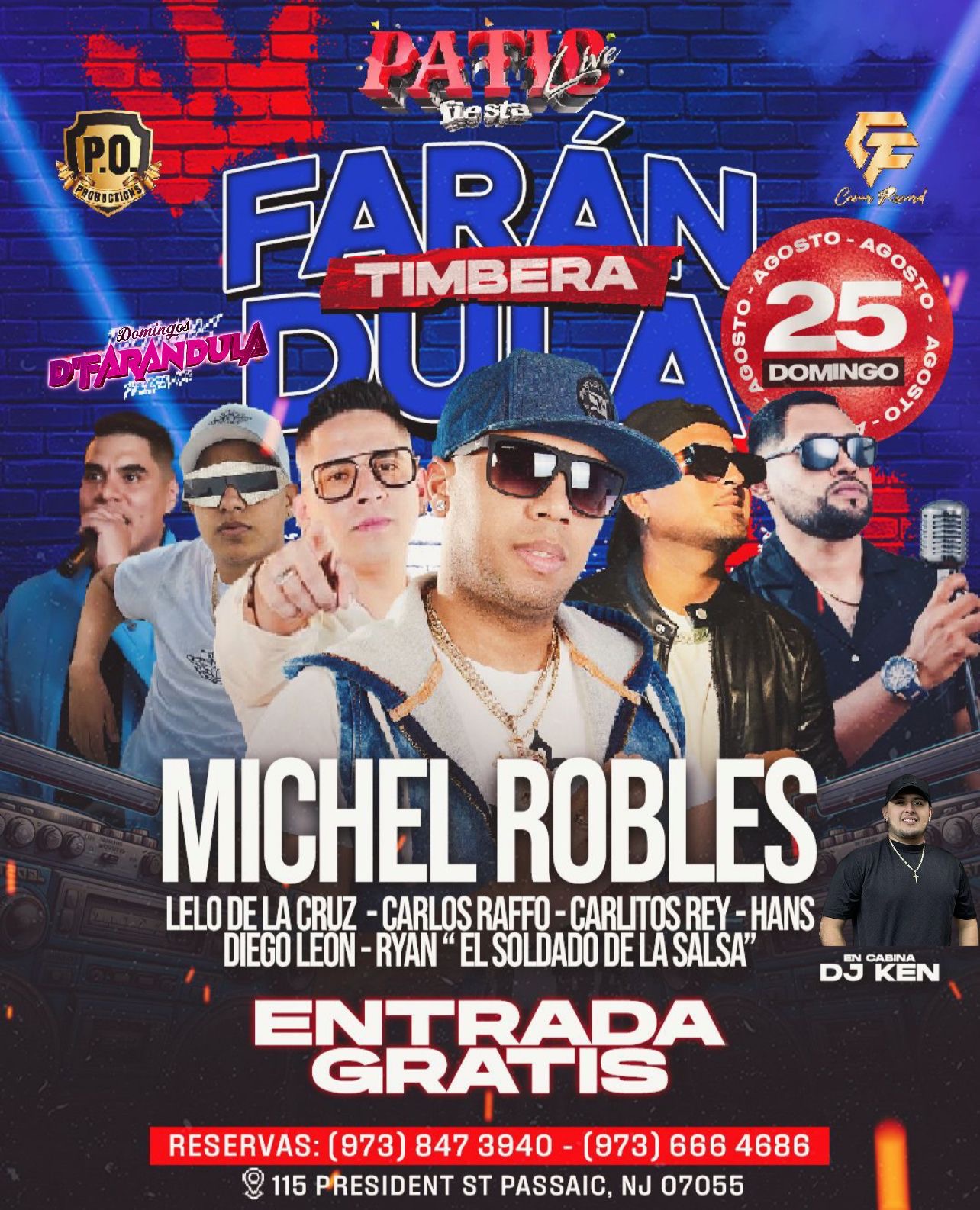 MICHAEL ROBLES, LALO DE LA CRUZ, CARLOS RAFFO, CARLITOS REY, HANS Tickets - BoletosExpress