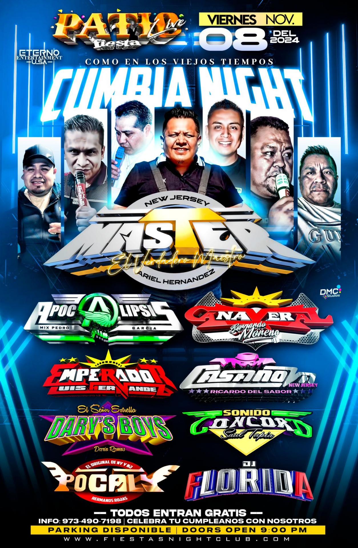 SONIDO MASTER, APOCALIPSIS, CAÑAVERAL, EMPERADOR, CASANOVA, DARYS BOY, CONCORD, POCALY, DJ ...