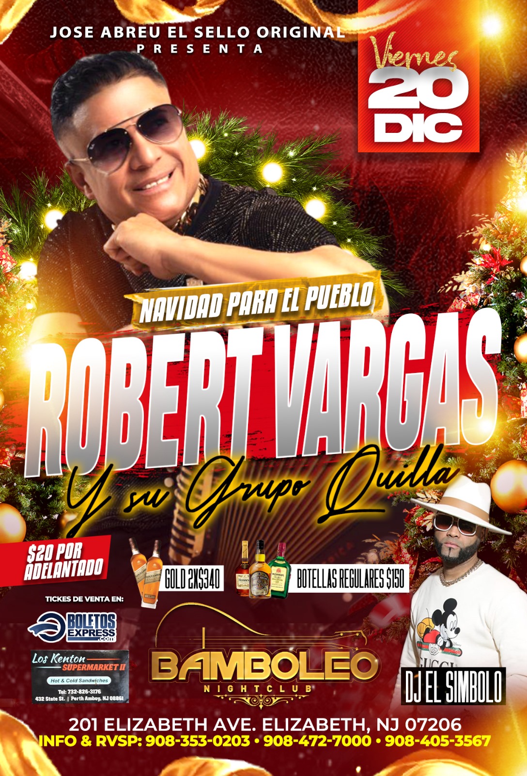 ROBERT VARGAS Tickets - BoletosExpress