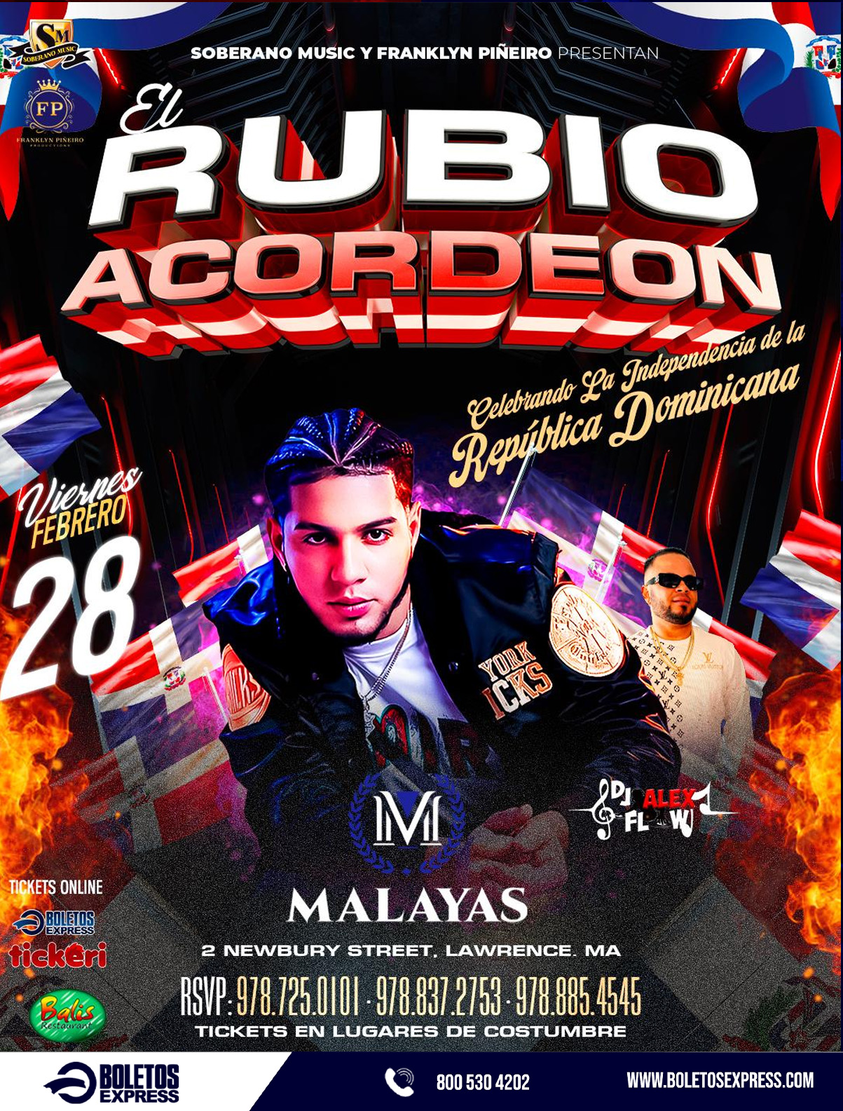 El Rubio Acordeon - Celebrando La Independencia Dominicana Tickets ...