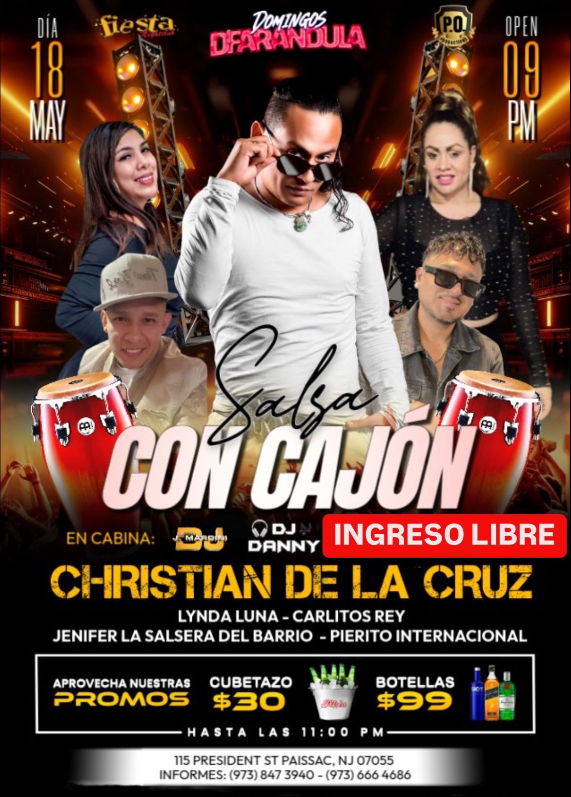 CHRISTIAN DE LA CRUZ, LYNDA LUNA, CARLITOS REY, JENIFFER, PIERO ...